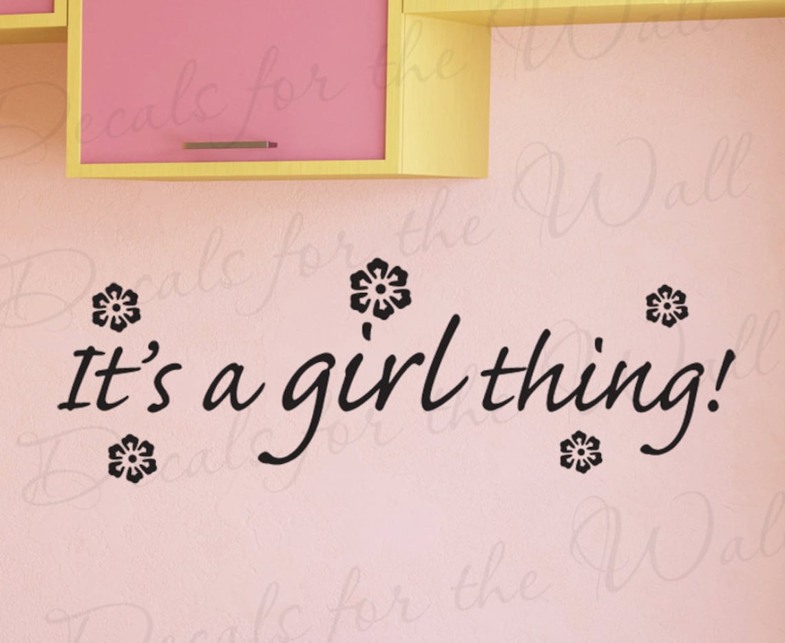 It's a Girl Thing Girl Room Kids Baby Nursery Vinyl Quote | Etsy