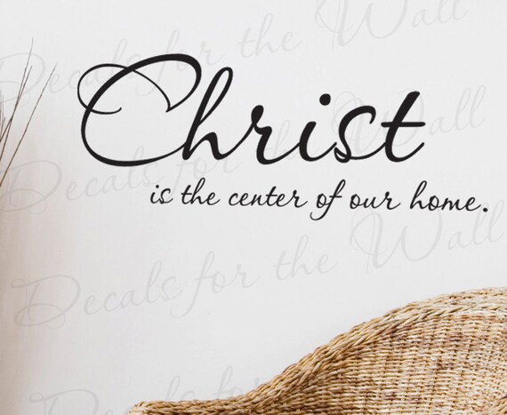 Christ Center Our Home Inspirational Home Religious God Bible | Etsy