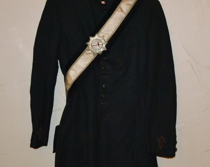 Vintage Masonic Coat Knights Templar Coat Antique Masonic Coat Red ...
