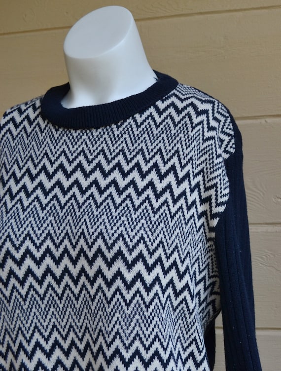 Vintage 80s chevron pattern - Gem