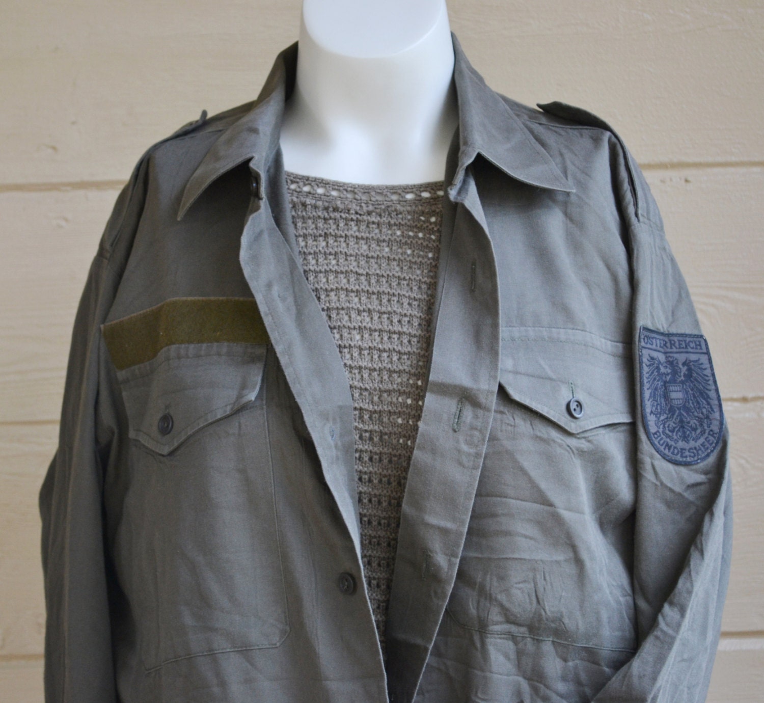 Austrian Army Military Shirt Austrian Military Shirt Olive Drab Shirt ...