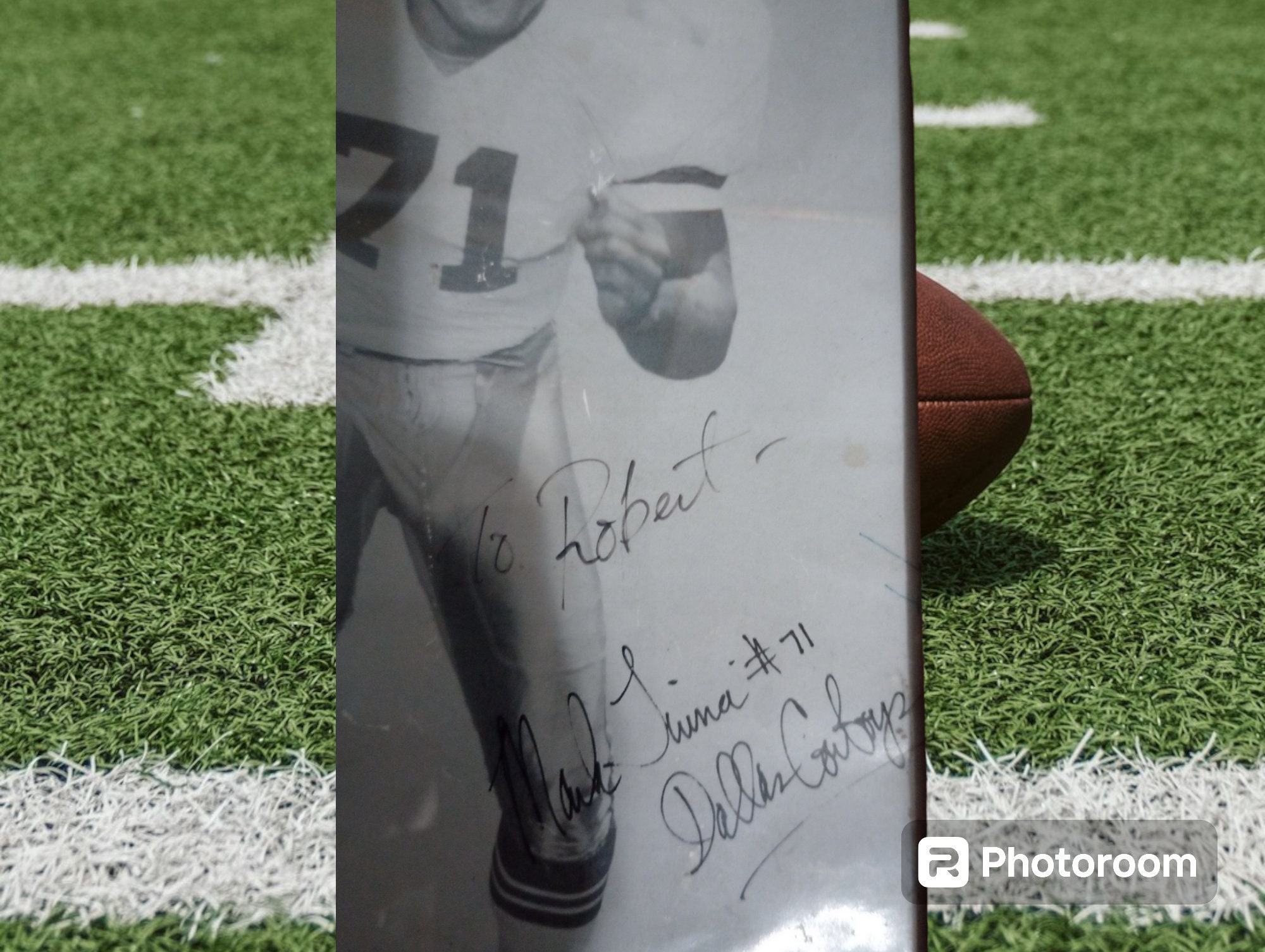 Rare Personal Autographed Dallas Cowboys Photo Mark Tuinei 71 1983-1997 ...