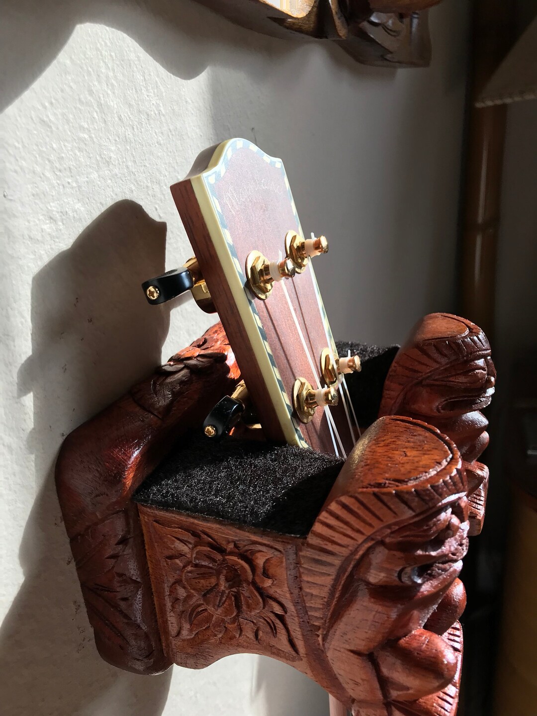 Handmade Tiki Ukulele Wall Mount - Etsy
