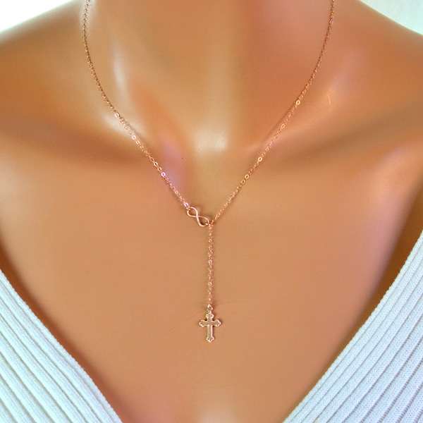 Rose Gold Cross - Etsy