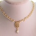 BEST SELLER Gold Miraculous Choker Women Mary Pearl Collar Necklaces ...