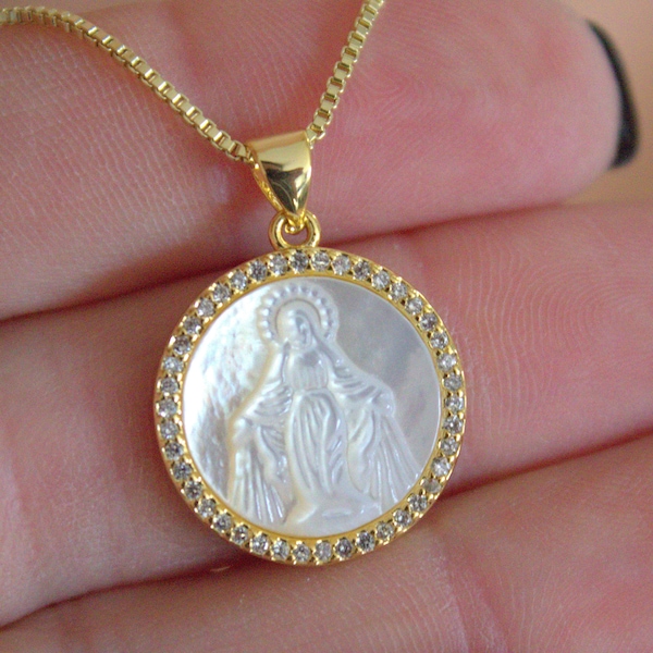 Mother Mary Necklace - Etsy