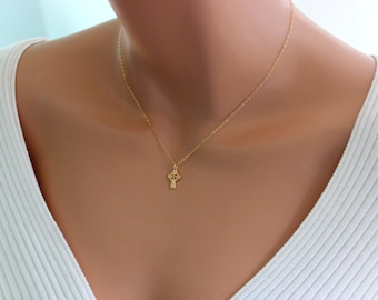Small gold celtic cross store