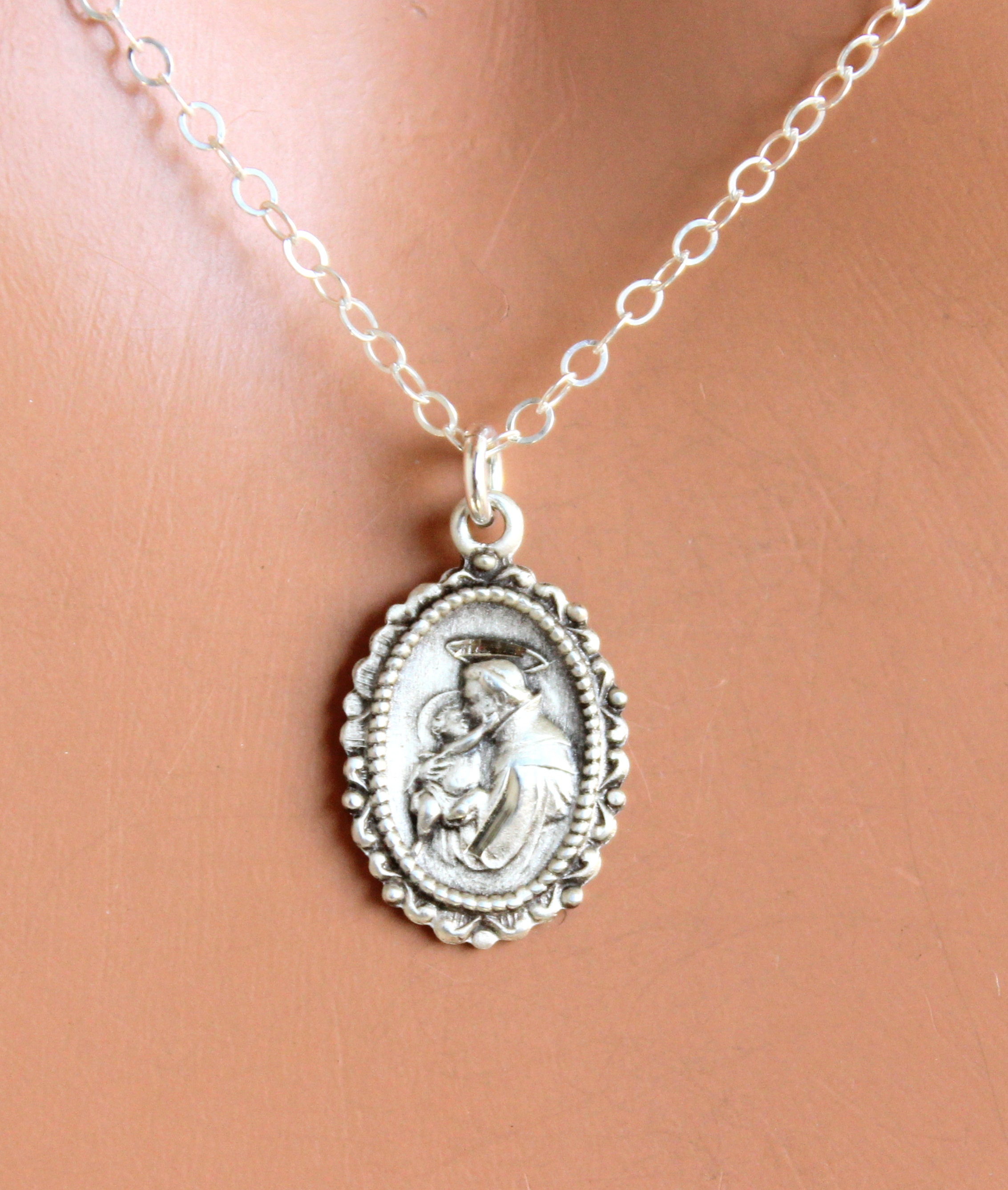 Collier pendentif Saint Antoine collier Saint Antoine - Etsy France