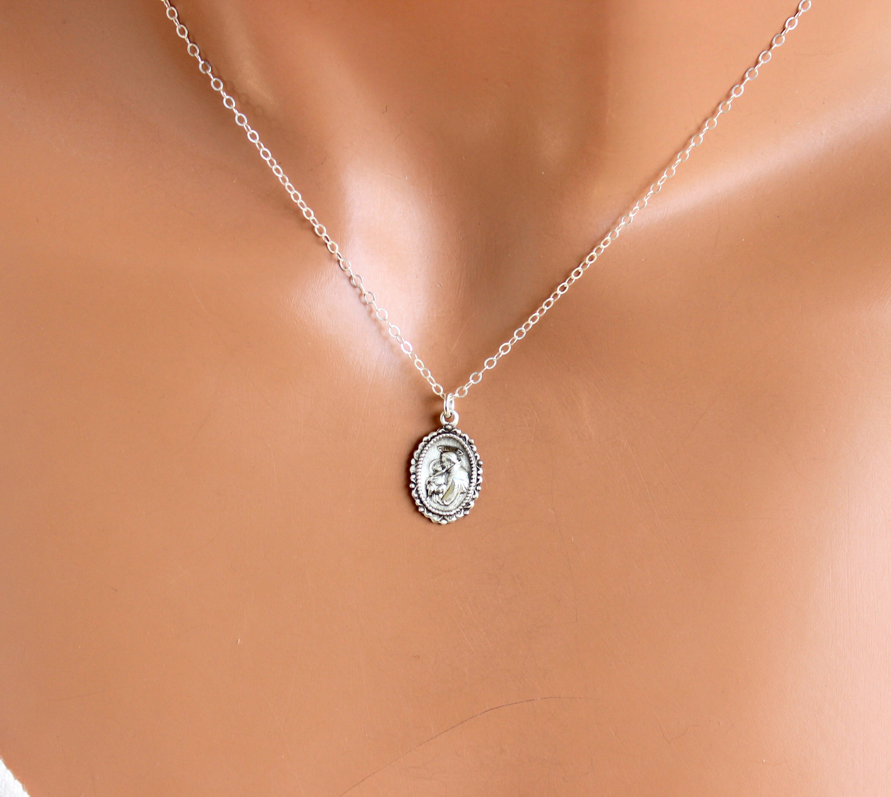 Collier pendentif Saint Antoine collier Saint Antoine - Etsy France