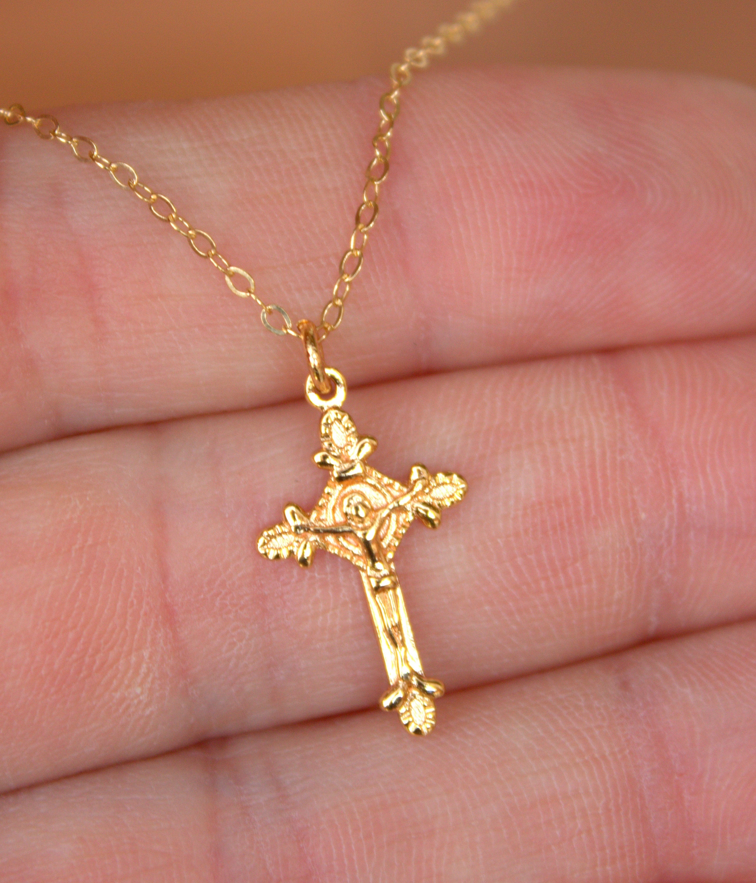 Rose Gold Crucifix