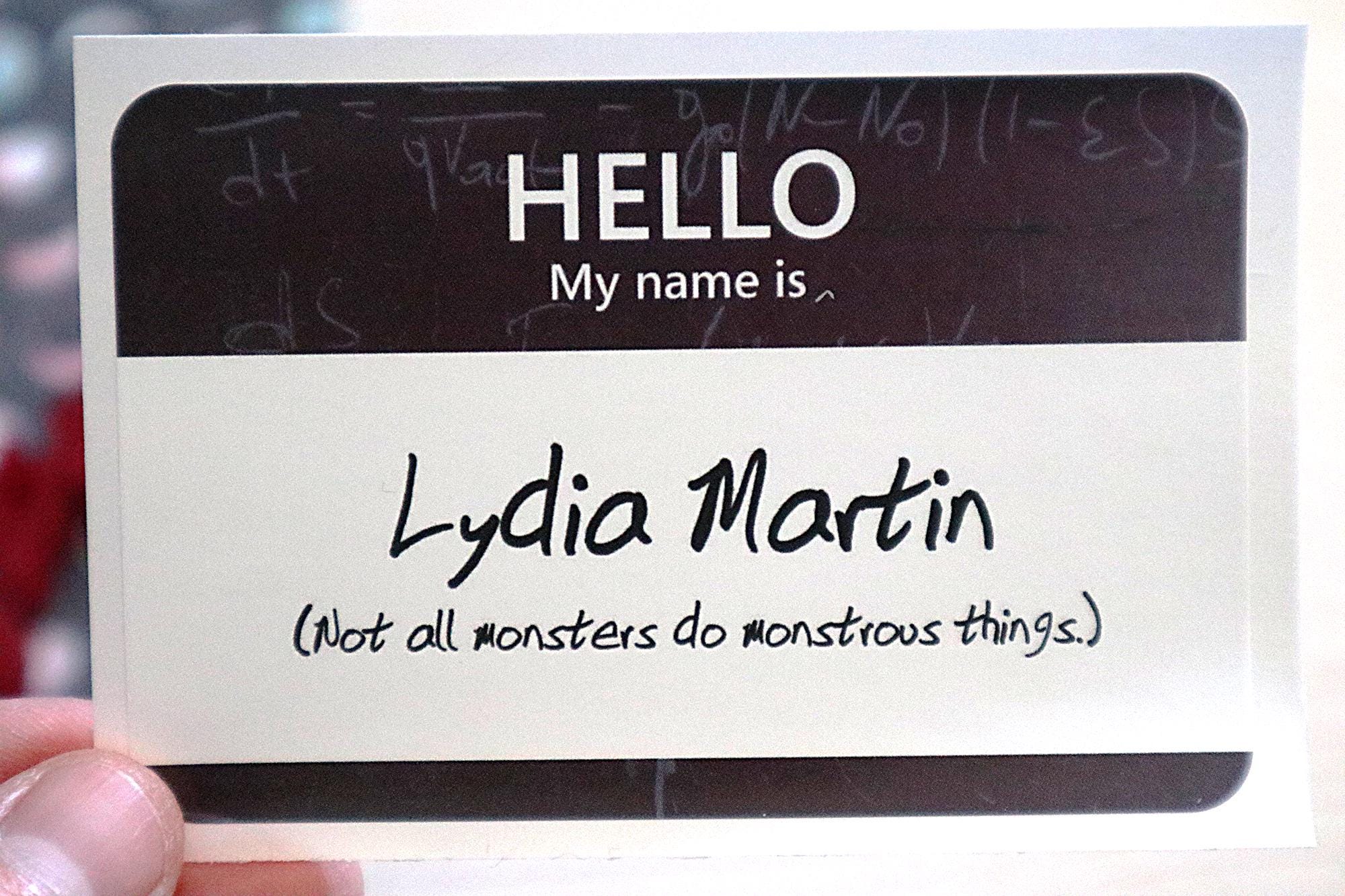 Lydia Martin- Teen Wolf Vinyl Name Tag Sticker - Etsy