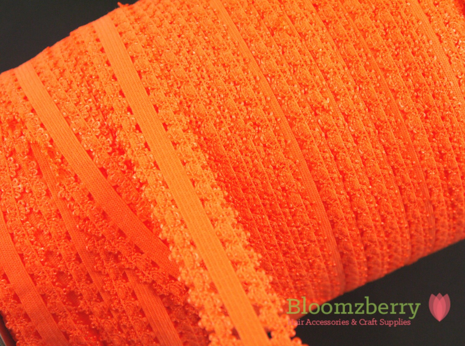 3/4 Frilly Edge Elastic Neon Orange Color Neon - Etsy