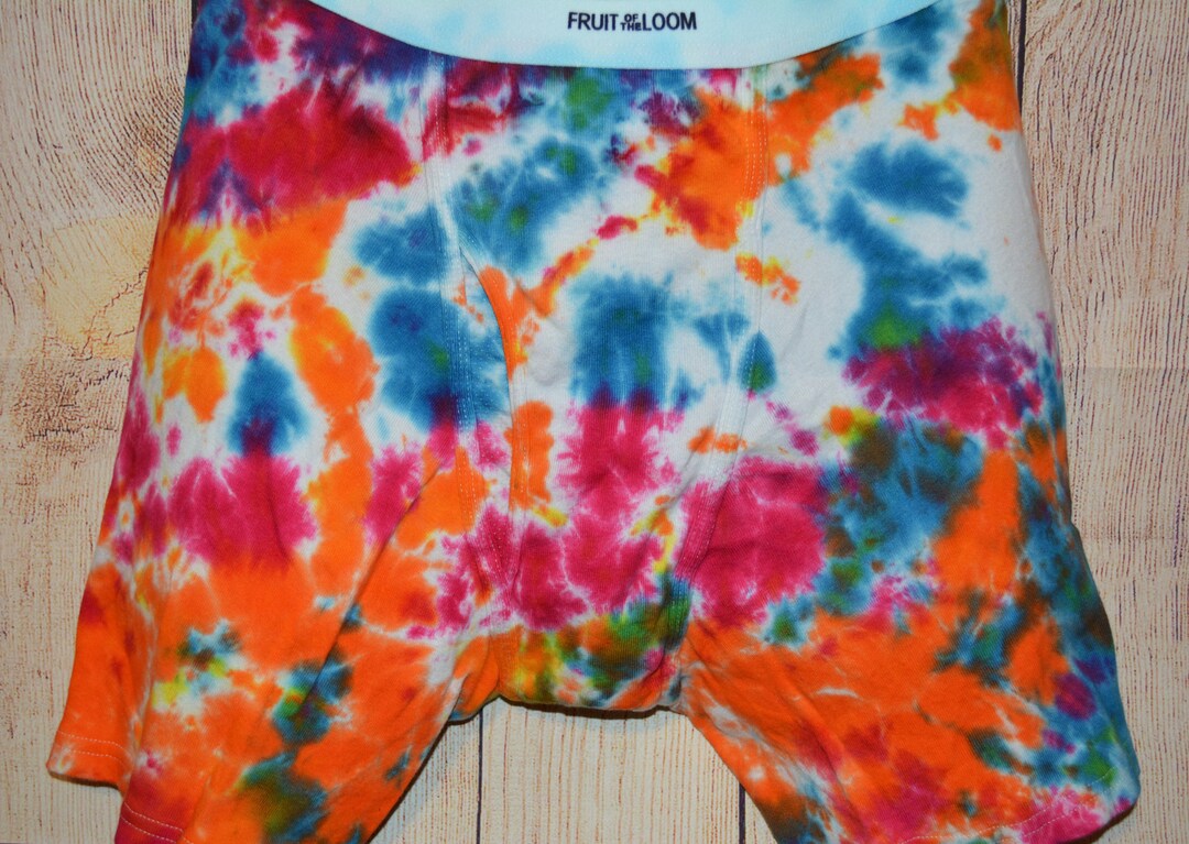 Father's Day Gift, Splatter Blast Boxer Briefs Size Large, Tie Dye ...