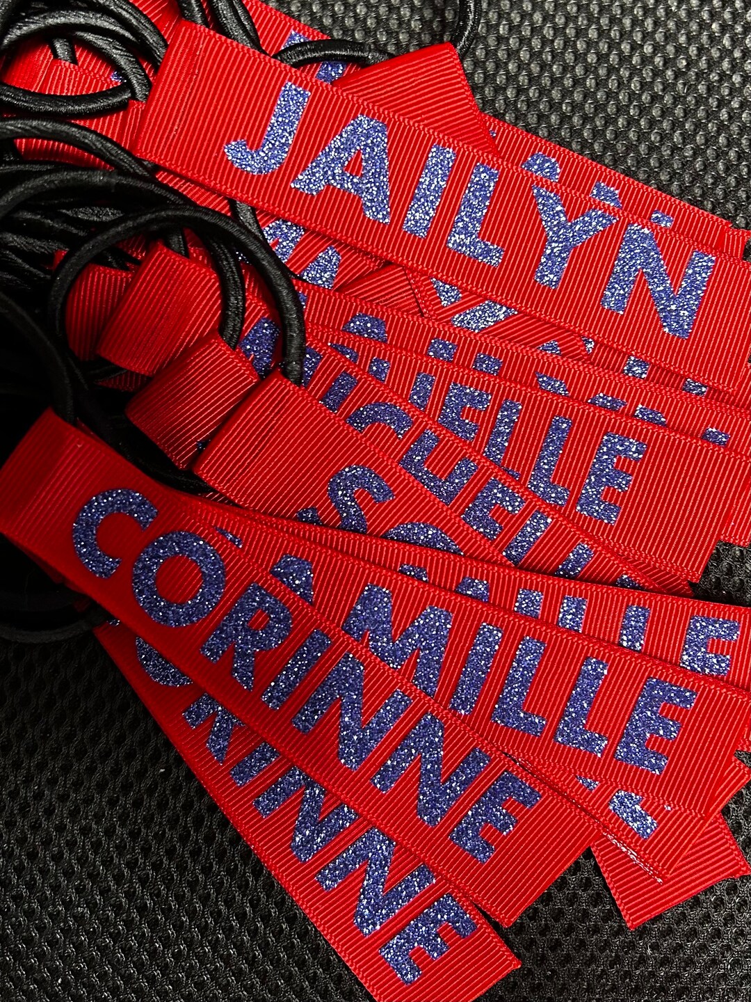 Pom Pom Tags Set of 2 Cheer Cheerleader Name Personalized Team Gift ...