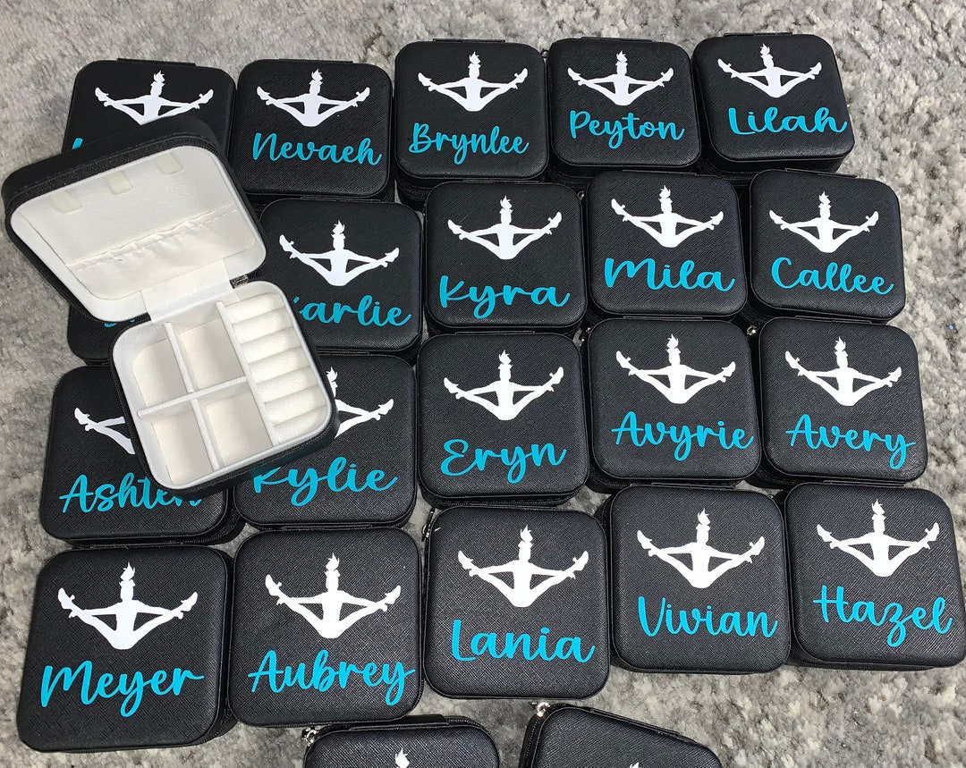 Cheerleader Gift Girls Cheerleading Gift Girl Travel Jewelry Case Cheer ...