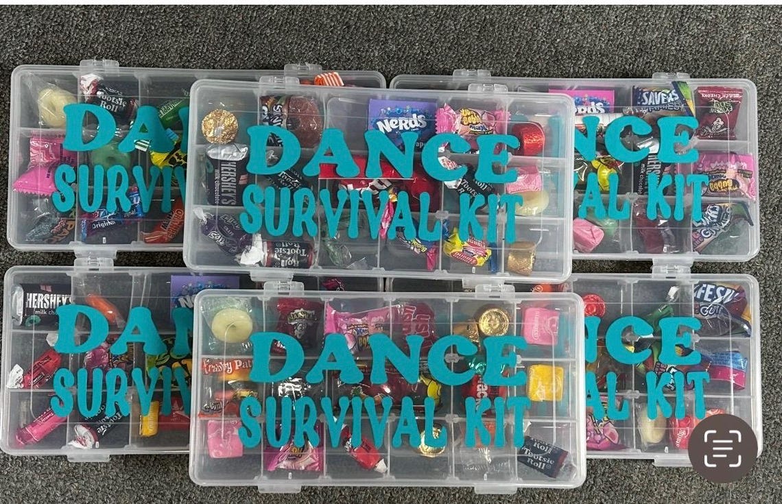Dance Survival Kit: Personalized Candy & Accessories Box - Etsy