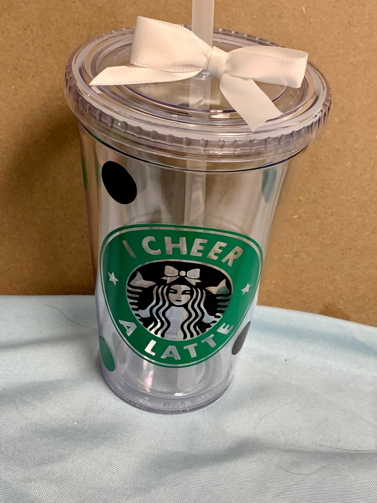 Cheer Cup Cheer Tumbler I Cheer a Latte Cheer Team Gift | Etsy