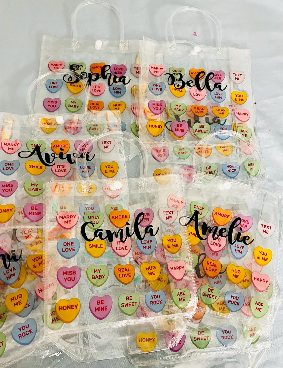 Personalized Valentine's Day Favor Bag - Valentine's Day Gift Bags ...
