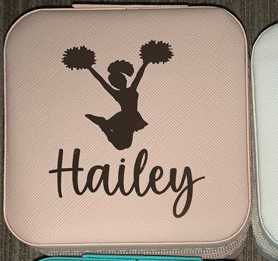Cheerleader Gift Girls Cheerleading Gift Girl Travel Jewelry Case Cheer ...