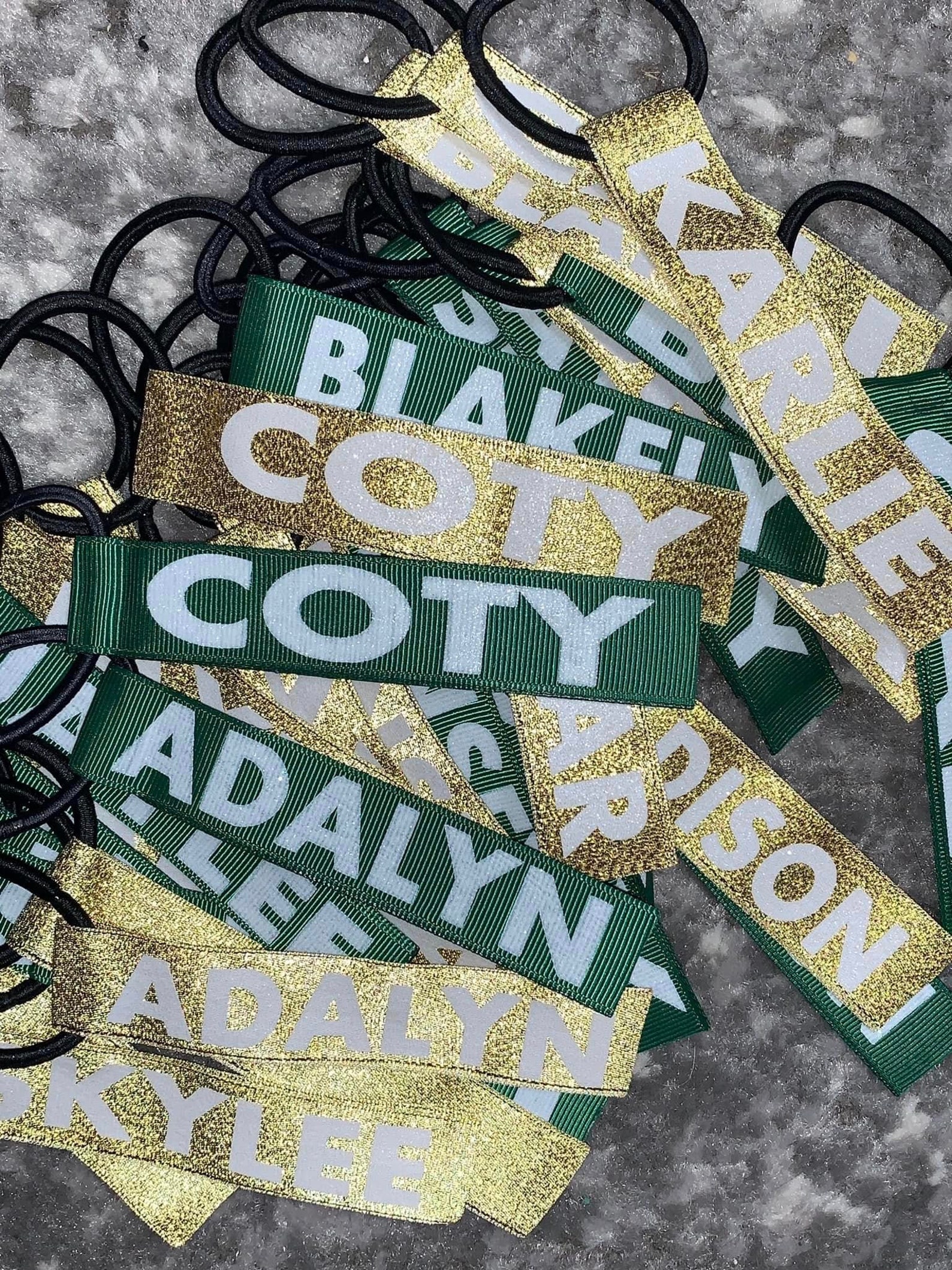 Pom Pom Tags Set of 2 Cheer Cheerleader Name Personalized Team Gift ...