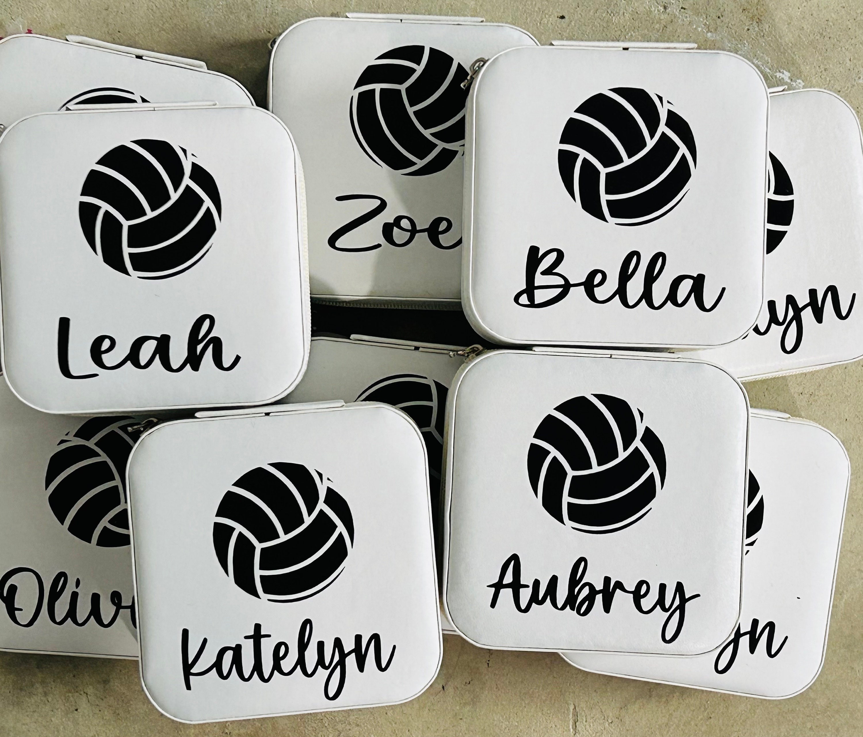 Personalized Volleyball Jewelry Box, Team Gift - Etsy