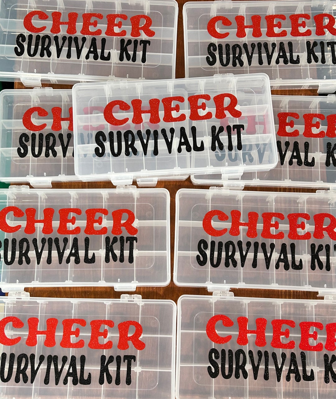 Cheer Survival Kit: Adjustable Compartment Candy Box - Etsy