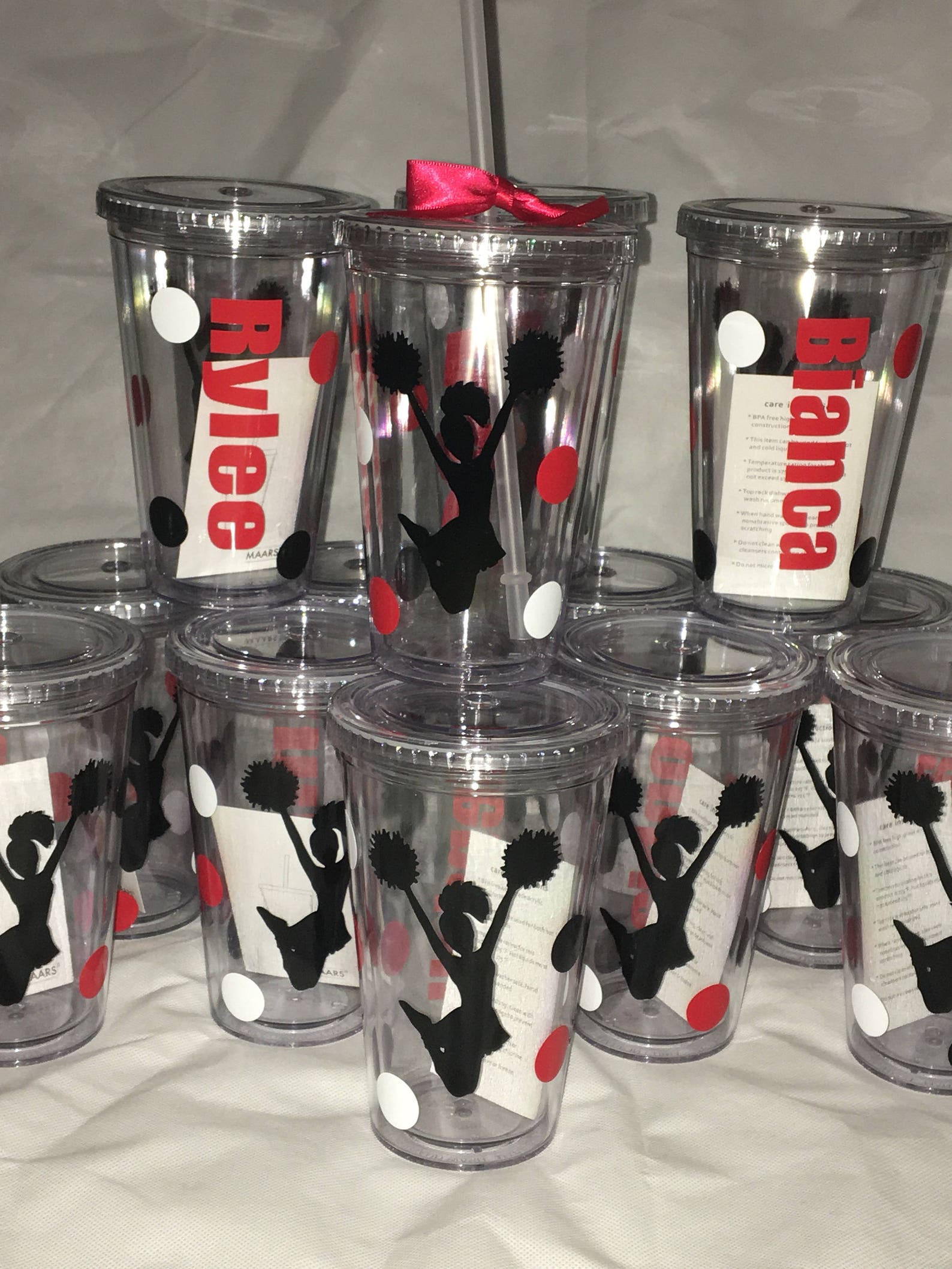 Personalized Cheerleader Tumbler – 16oz Bpa-free Cheer Team Gift - Etsy