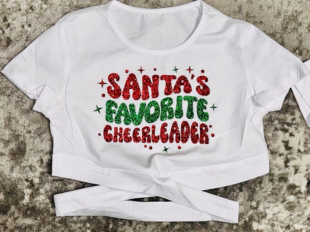 Cheerleader Christmas Shirt Cheer Crop Top Christmas Shirt Cheer ...
