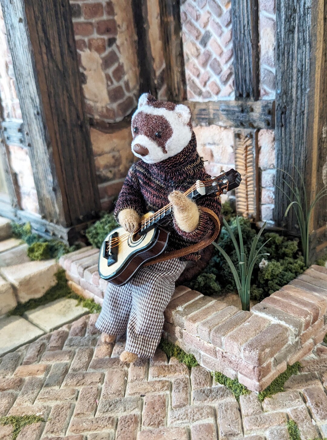 Dollhouse Art Doll, Miniature, Weasel, Posable, 1/12 Scale, Animal Doll ...
