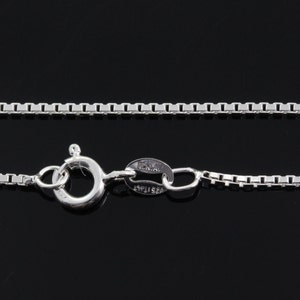 Sterling Silver Box Chain. Silver Italian Diamond Cut Box - Etsy