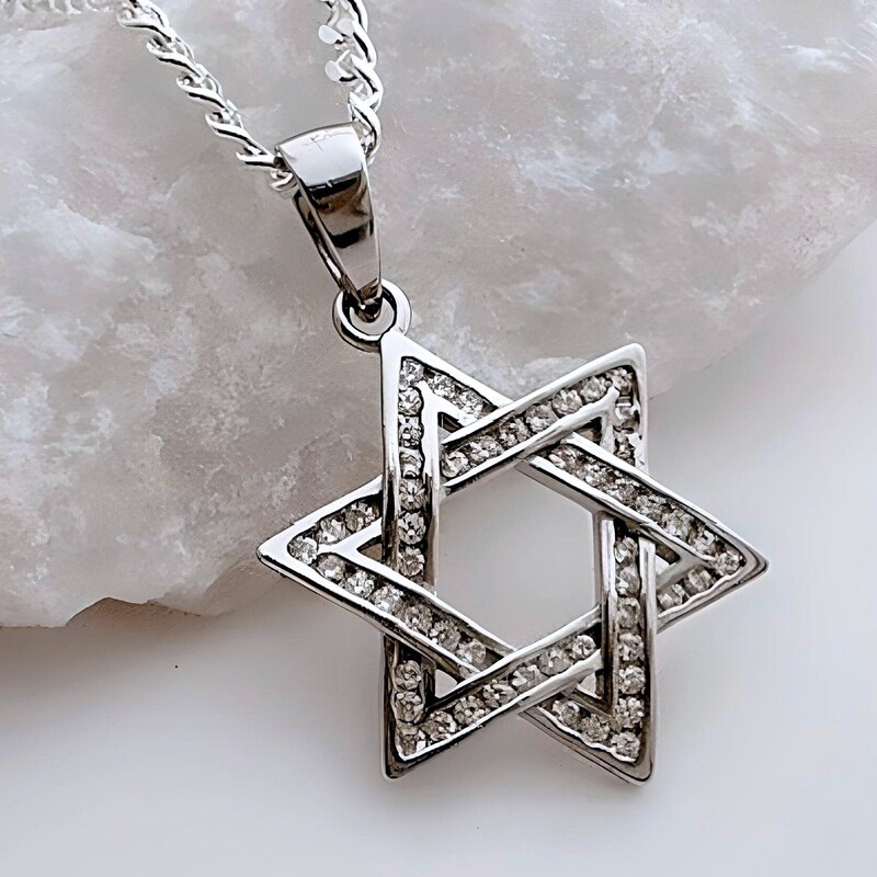 Six Pointed Star Necklace - Etsy