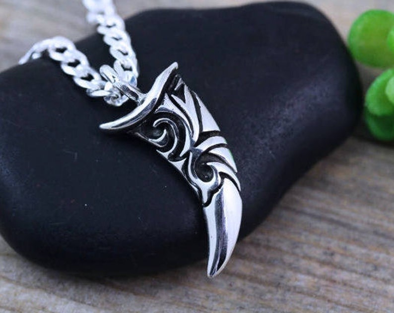 Solid sterling silver Claw Necklace Solid sterling silver | Etsy