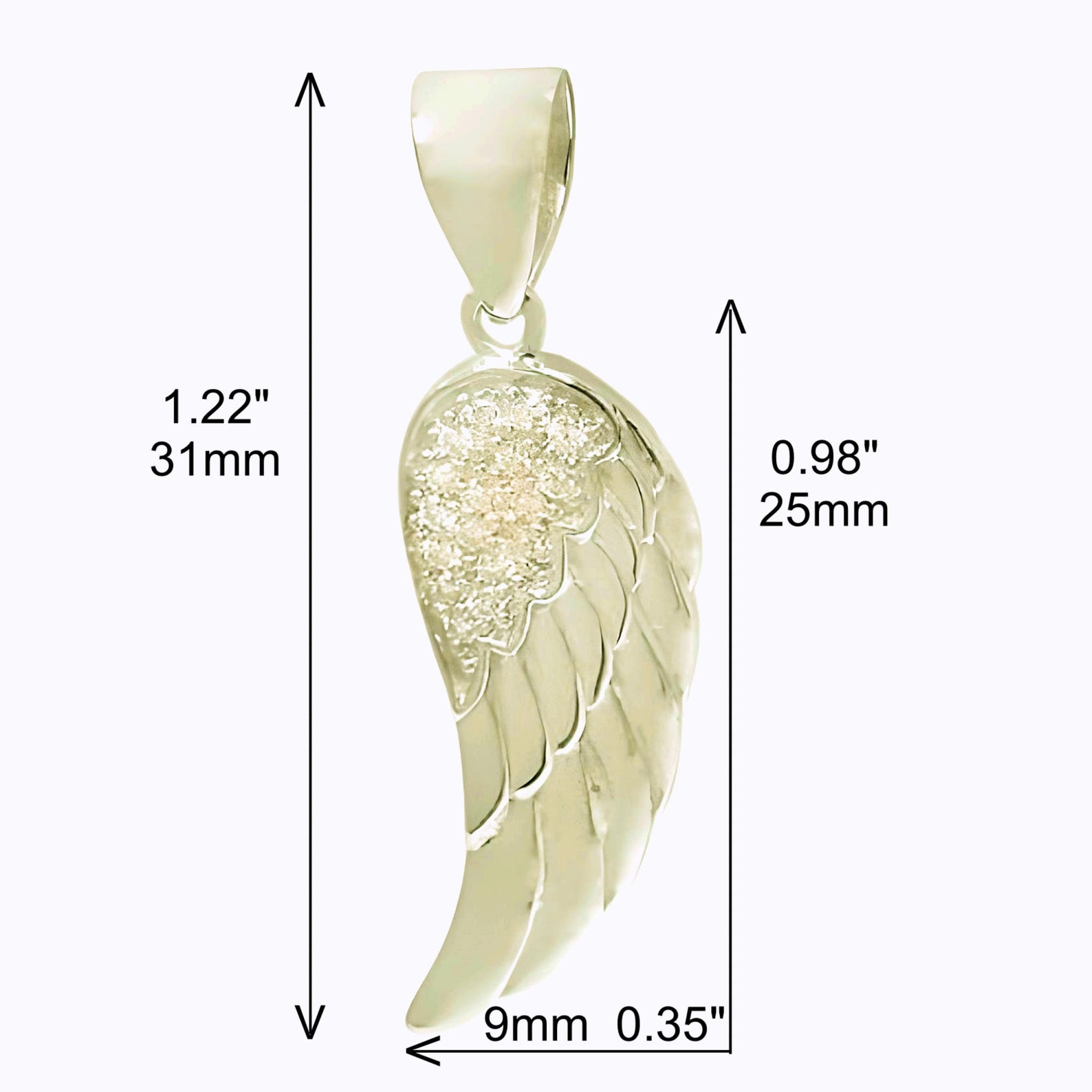 Gold Wing Necklace Gold Angel Wing Guardian Angel CZ Gold. Selec Chain ...