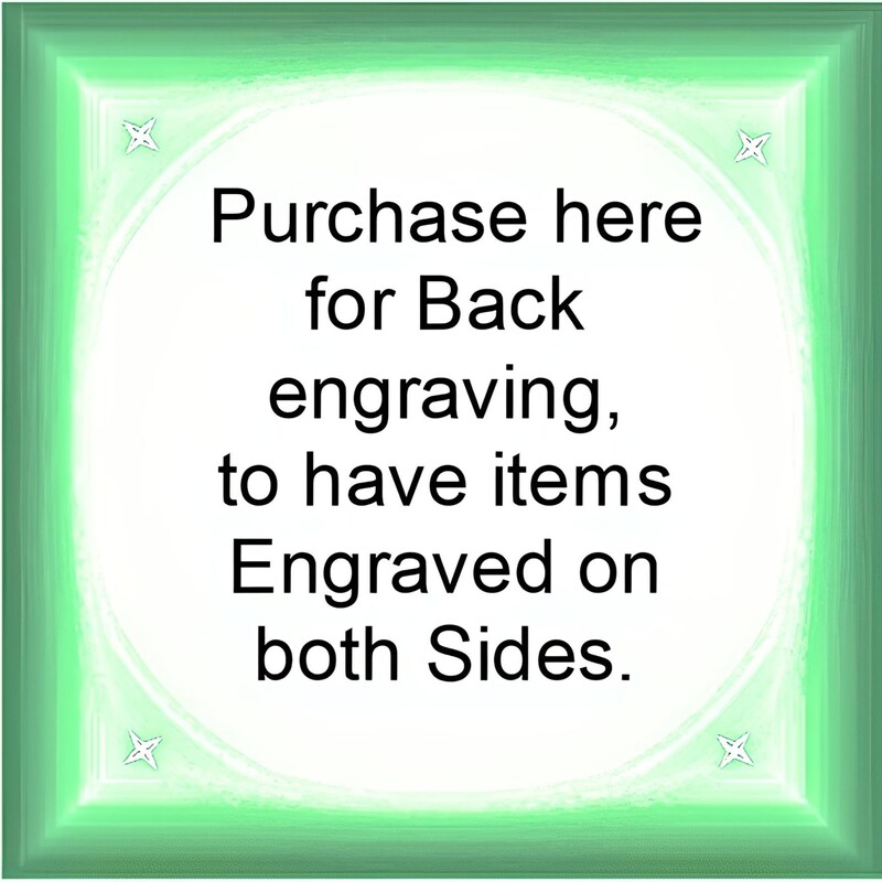 Back Side Engraving Jewelry - Etsy