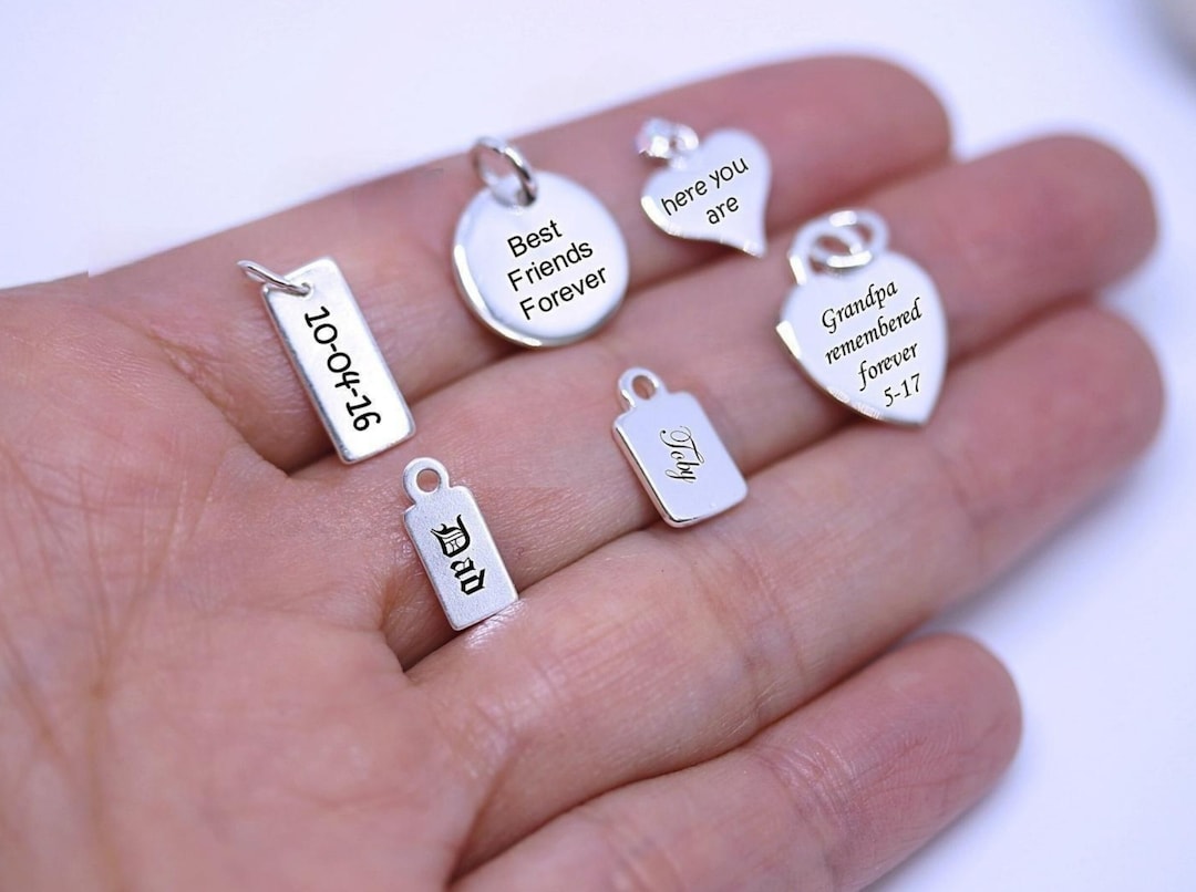 Customized Tag Custom Engraved Tag Sterling Silver Medical Alert Tag ...