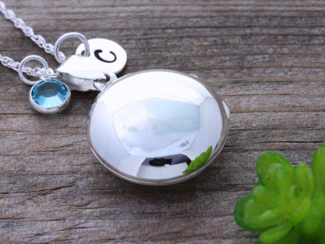 Sterling Silver Locket, Round Locket, Mens Locket, Engraving No ...