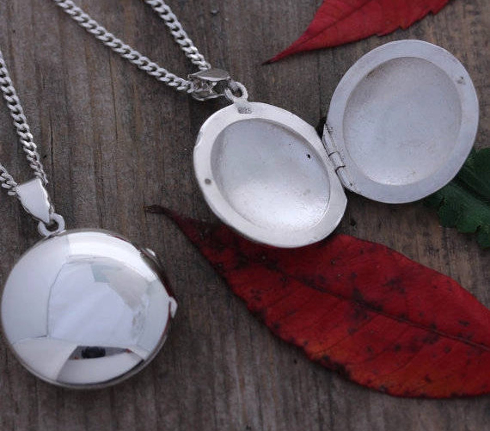 Sterling Silver Locket Round Locket Mens Locket Locket | Etsy