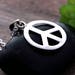 Sterling Silver Peace Sign Necklace, Small Charms No Included. Silver ...