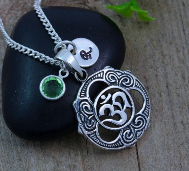 Silver OM Necklace Sterling Silver Om Jewelry Choose Your - Etsy