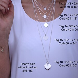 Sterling Silver Heart Ring Saver Necklace Small Heart Ring | Etsy