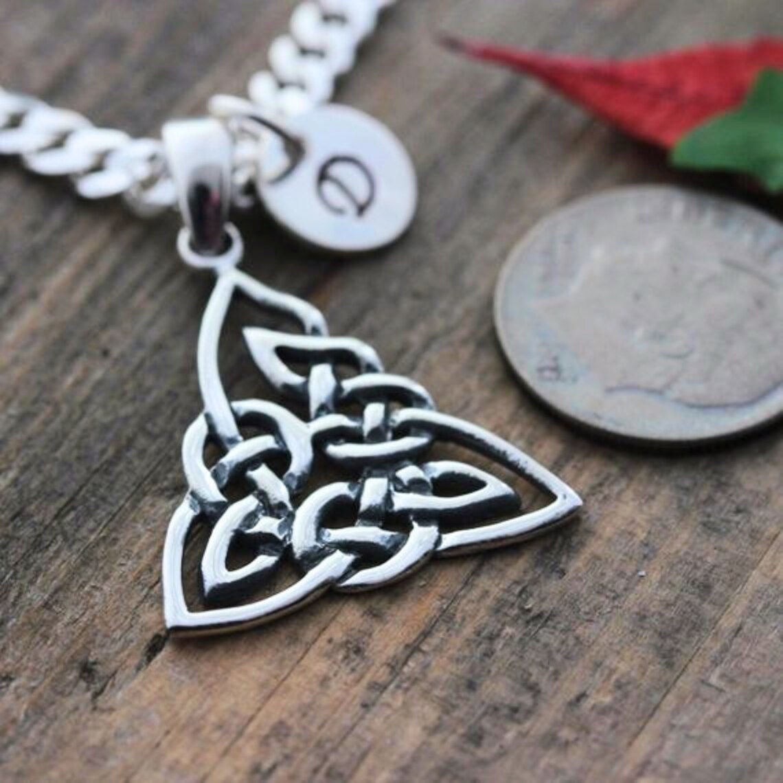 Trinity Knot Necklace Sterling Silver Triquetra Knot - Etsy