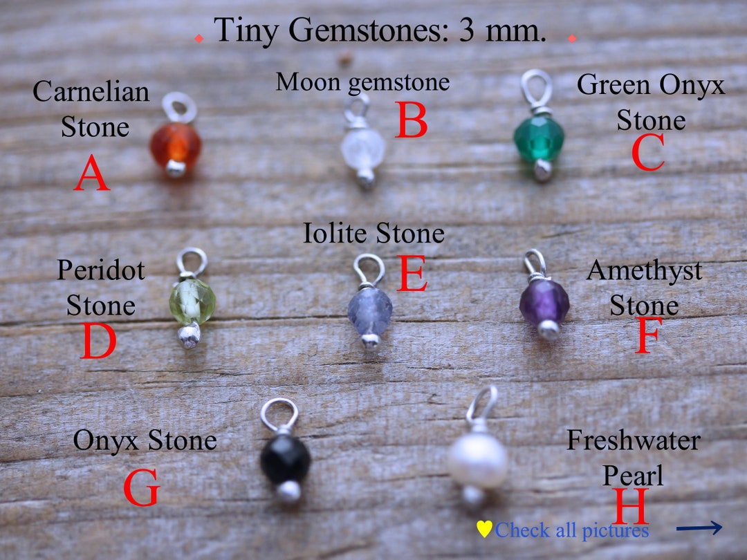 TINY Gemstones. 3 Mm. Small Gemstones. Carnelian, Moon Gem, Green Onyx ...