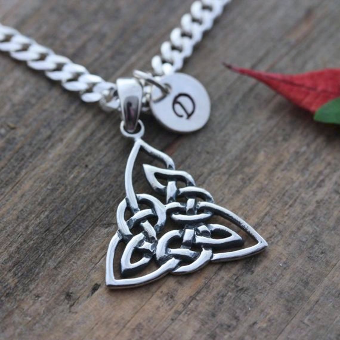 Trinity Knot Necklace Sterling Silver Triquetra Knot - Etsy