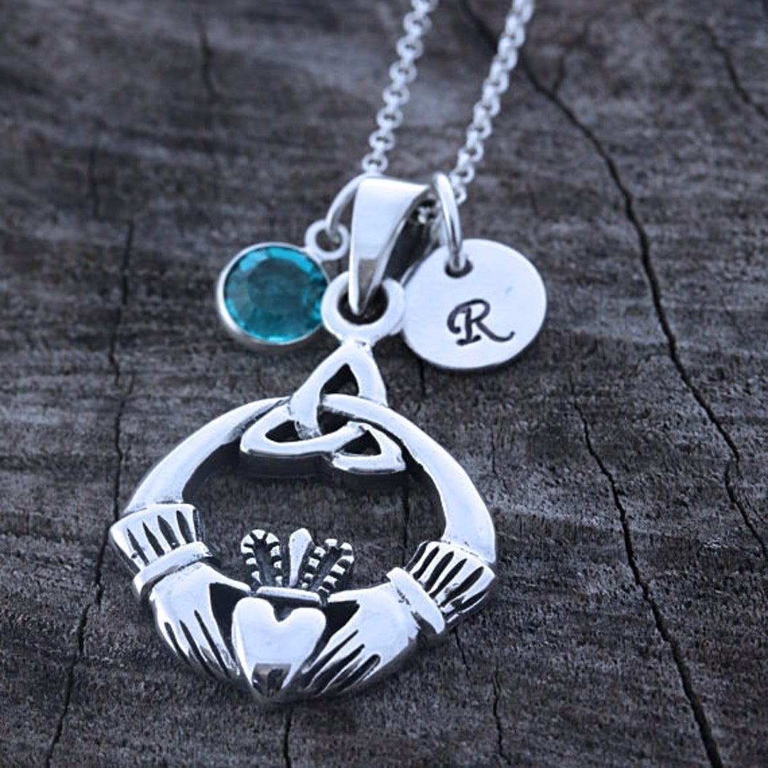 Claddagh Necklace .sterling Silver Claddagh Necklace - Etsy