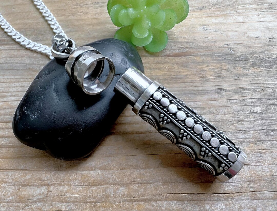 Sterling Silver Urn Necklace. Ashes Box Necklace Human Ashes - Etsy