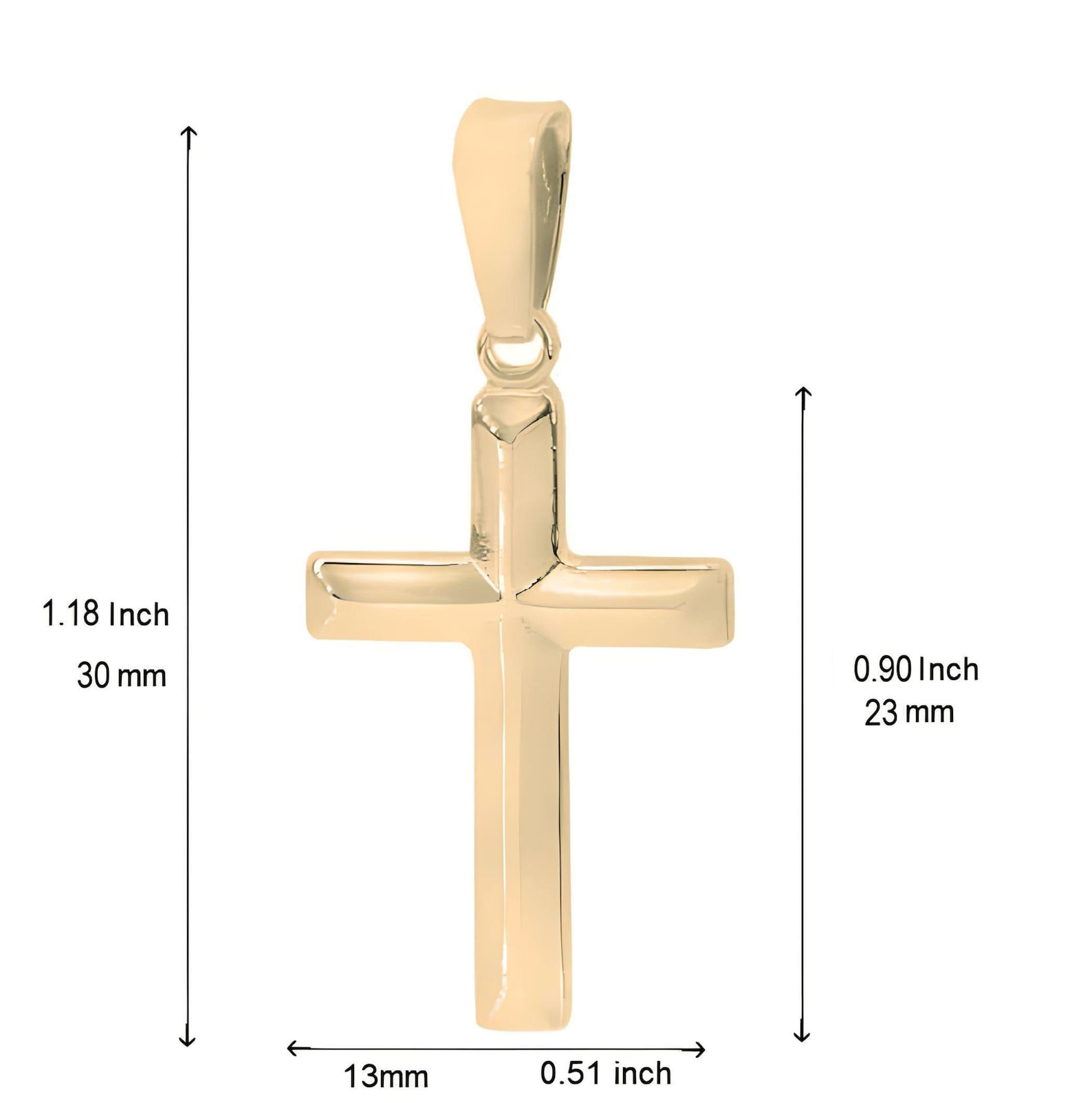 Engraved Gold Cross for Women Personalized Gold Cross Necklace. Small ...
