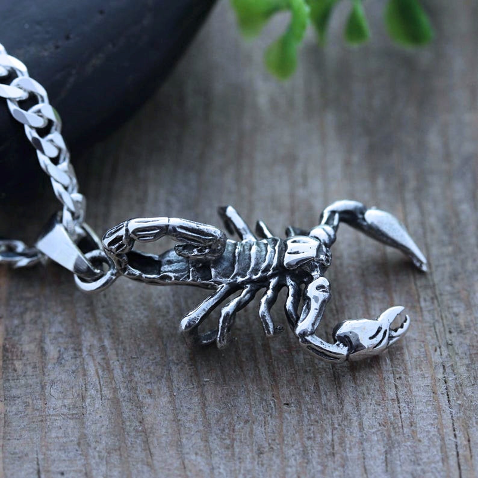 Sterling Silver Scorpion Necklace Choose Chain Exotic Silver - Etsy