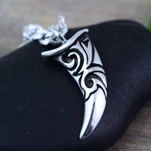 Solid Sterling Silver Claw Necklace, Solid Sterling Silver Raven Claw ...