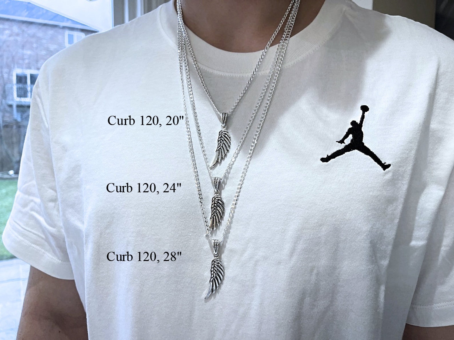 Engraved Wing. Sterling Silver Wing Necklace. Customized Wing - Etsy