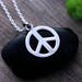 Sterling Silver Peace Sign Necklace, Small Charms No Included. Silver ...